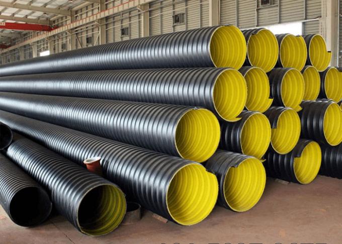 Reinforced HDPE Double Wall Pipe Inner Rib Carat Large Diameter ...