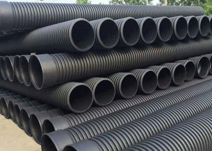 Inner Rib Corrugated High Density Polyethylene Pipe / Hdpe Twin Wall ...