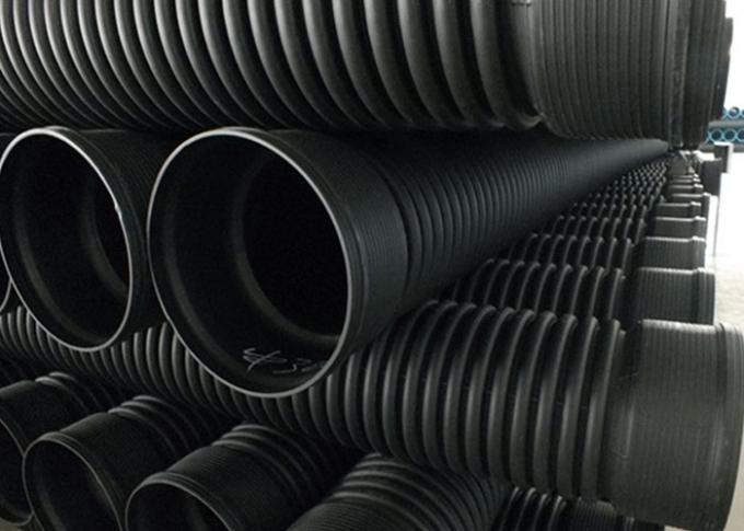 Dn300 Winding HDPE Drainage Pipes Spiral HDPE Corrugated Perforated Pipe