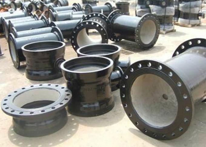 90 Degree Ductile Cast Iron Fittings Flanged Elbow Double Disc DN80 - 2600