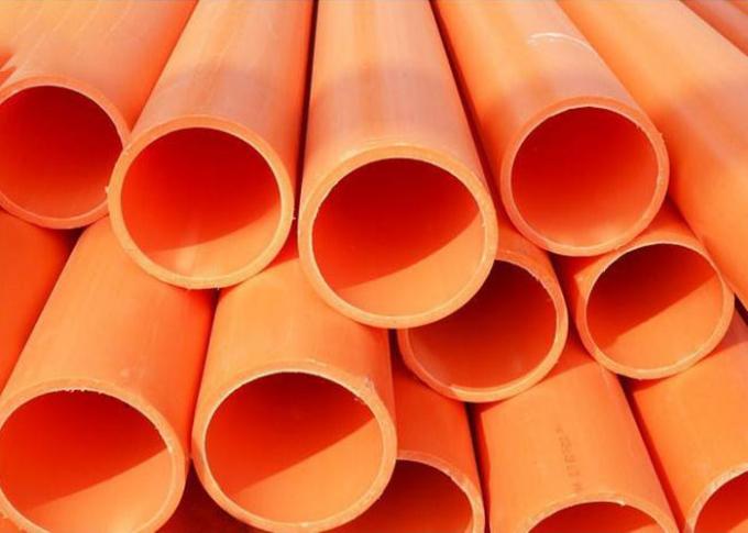 HDPE Solid Wall Cable Protection Tubes Sleeve 110mm CPVC MPP Threading
