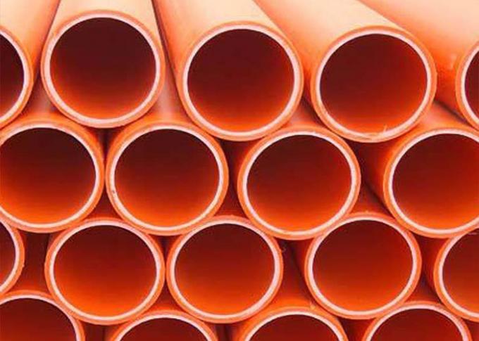 HDPE Solid Wall Cable Protection Tubes Sleeve 110mm CPVC MPP Threading