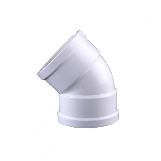 90 Degree Plastic PVC Grooved Pipe Fittings Elbow For Water Supply Drainage