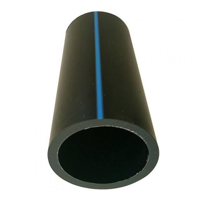 Pe100 Water Supply Pipe Pn8 Water Irrigation Pipe With Blue Stripe Hdpe Pipe