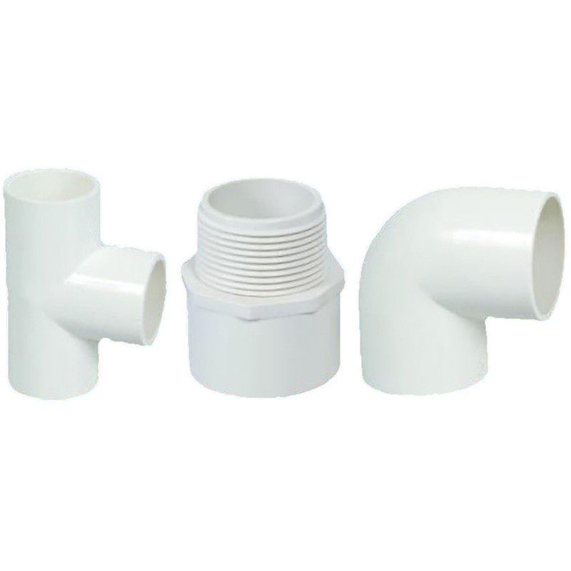 Tee 45 90 Degree Pvc Drainage Pipe Fittings Elbow Male Famale Thread ...