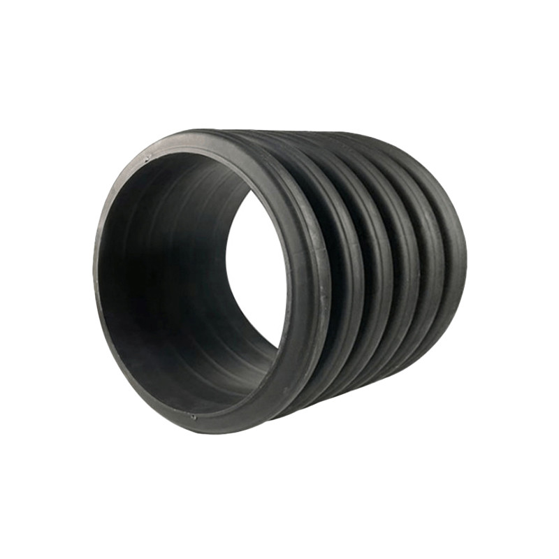 Black PE100 HDPE Double Wall Corrugated Pipe SN8 200MM 300mm 400Mm For Drainage System