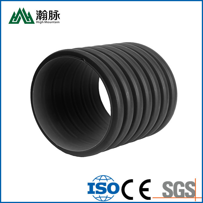 Inner Rib Corrugated High Density Polyethylene Pipe / Hdpe Twin Wall ...