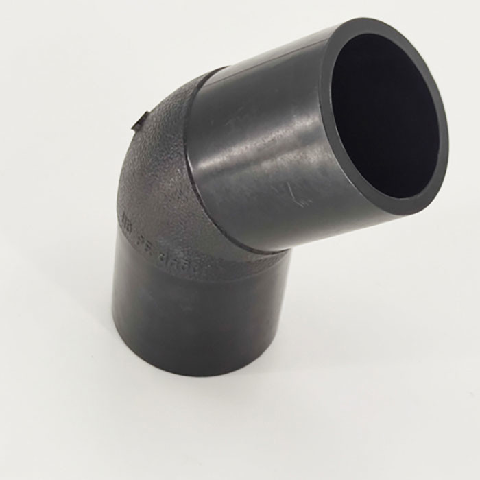 PE 100 HDPE Pipe Fittings 160/200/250mm Hot Melt 90 Degree Elbow Fitting