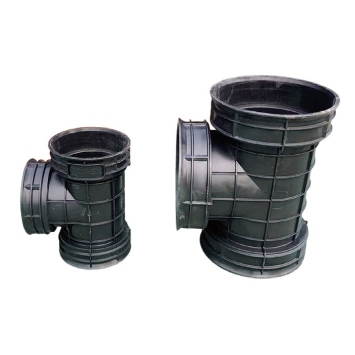 Threaded HDPE Drainage Pipe Fittings Corrugated Polyethylene 45 Degree ...