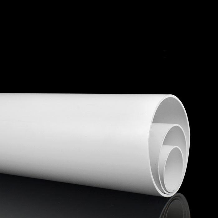 White PVC Drainage Pipes Dia 50mm 110mm 160mm Coated PVC Ventilation Pipe