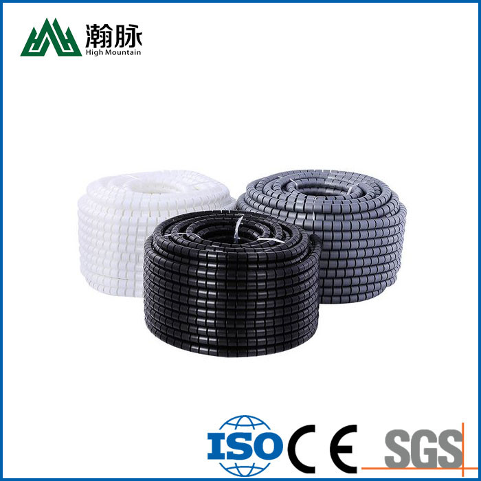 Protective Plastic Corrugated Pipe PP Flame Retardant Threaded Nylon ...